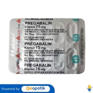 Jual PREGABALIN OGB DEXA MEDICA 75 MG STRIP 10 KAPSUL - Kota Tangerang ...