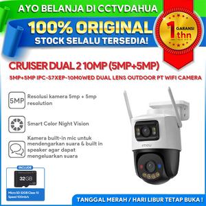 Promo IMOU CRUISER-DUAL-2-10MP 5MP+5MP IPC-S7XEP-10M0WED DUAL LENS ...