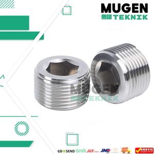 Jual PLUG 02 Fitting End Plug Connector Baut L Tanam Drat 1/4 Inch ...