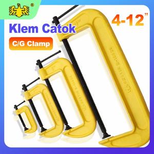 Promo C/G Clamp Set Klem Catok Alat Jepit Meja Heavy Duty Klem 4" 5" 6 ...