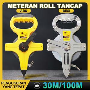 Promo Meteran Rol Tancap Tanah Gulung Roll 30M 100M Meter Stainless ...