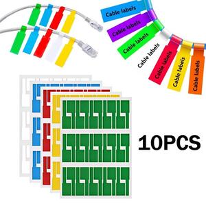 Jual 300pcs /10 Lembar Stiker Label Kabel Jaringan Anti Air Cable Label ...