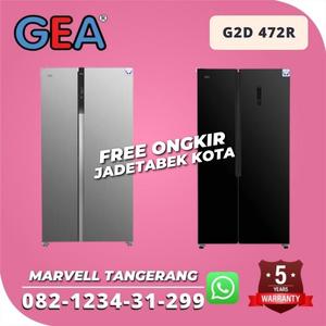 Jual KULKAS SIDE BY SIDE GEA G2D 472 R BLACK INOX ORIGINAL - Kab. Tangerang - Marvell Tangerang ...