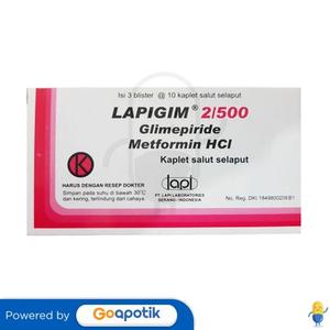 Jual LAPIGIM 2/500 MG BOX 30 KAPLET - Kota Surabaya - Apotek Dukuh ...