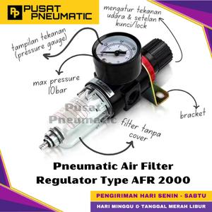 Jual AFR 2000 Pneumatic Air Pressure Relief Control Filter Regulator ...