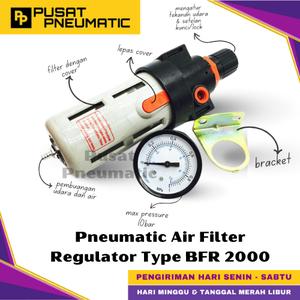 Jual BFR 2000 Filter Regulator Udara 1/4" BFR-2000 BFR2000 - Jakarta ...