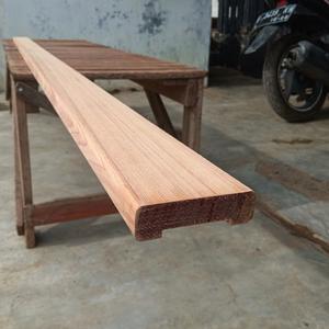 Jual PAGANGAN RAILING TANGGA PAGAR HAND RAIL KAYU RELING GEPENG - Kota ...