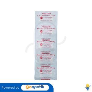 Jual RAVALGIN 500 MG STRIP 10 KAPLET - Kota Surabaya - Apotek Klampis ...