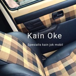 Jual PREMIUM Bahan Kain Jok Mobil/Doortrim Motif Kotak Tartan Coklat ...