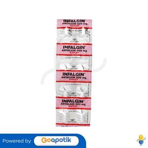 Jual INFALGIN 500 MG STRIP 10 KAPLET - Kab. Tegal - Apotek Putri Tegal ...