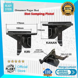 Jual GRENDEL PINTU BESI MODEL PISTOL KANAN-KIRI / KUNCI SLOT PAGAR BESI ...
