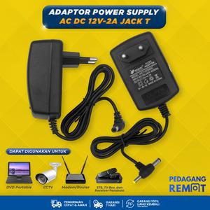 Jual Adaptor 2A 12V AC DC Murni Trafo Power Supply Jack T / Adaptor 12V ...