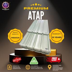 Promo Atap Fiberglass Transparant / Atap Fiber Bening murah 1MM - Kab ...