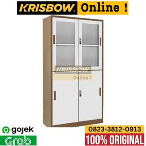 Jual Krisbow File Cabinet Kabinet Lemari Kantor 4 Pintu Geser - Putih ...