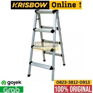 Jual Krisbow Ladder Step Tangga Aluminium 5 Step 1.3 Mtr 1.3M Meter ...