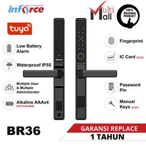 Jual Smart Door Lock Inforce BR36 Slim Door Frame Aluminium Digital Lock Smart Home Kunci Pintu ...