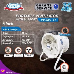 Promo CKE Fan Official - Portable Ventilator 8" Inch Blower Exhaust ...