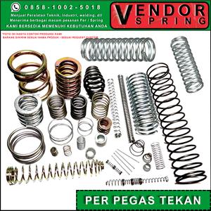 Jual Per Pegas Tekan Id 70mm Kawat 8mm Panjang 150 mm Baja - Jakarta ...