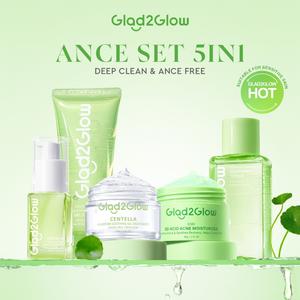 Jual 【SALE】 Glad2Glow Acne Care bundle ALL IN 1 - 3/4/5 PCS Skincare ...