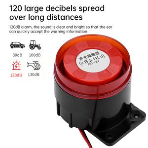 Jual DC12/24V AC220V Buzzer With Light 120dB Super Loud Alarm Mini ...