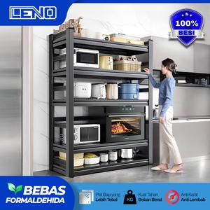 Jual Rak Dapur Besi Kokoh 5 Tingkat Rak Penyimpanan Praktis dan ...