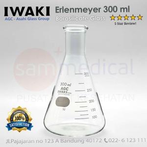 Jual Iwaki Pyrex ERLENMEYER FLASK Gelas Kimia 300 ml - Kab. Bogor ...