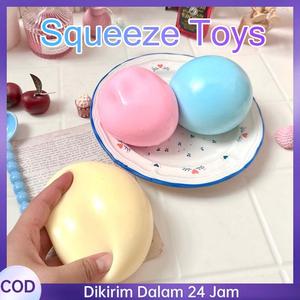 Jual Cheese Ball Squishy Anti Stress Toys Mochi Viral Isi Stroberi ...