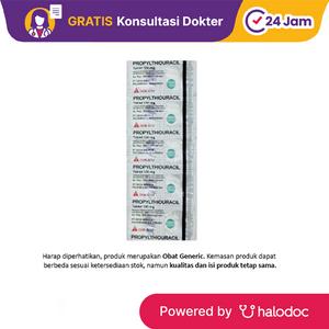 Jual Propylthiouracil (Ptu) 100 mg 10 Tablet - Obat Tiroid - Halodoc ...