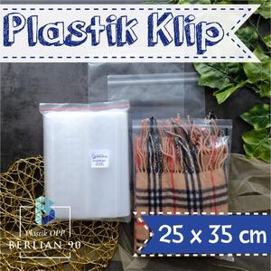 Jual Plastik Klip 25X35 / Plastik Clip / Plastik Ziplock Bening Isi 100 ...