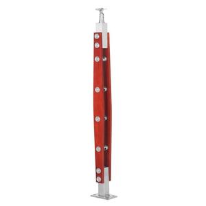 Jual WGM - 85cm Railing Tangga Pipa Kombinasi Kayu Jari Jari Minimalis ...