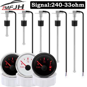 Jual New 52mm Fuel Level Gauge With Red Light 100-500mm Fuel Level ...
