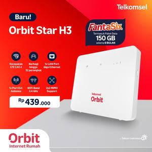 Jual Telkomsel Orbit Star H3 Modem WiFi 4G High Speed Bonus Data - Kota Surabaya - Gaming Plus ...