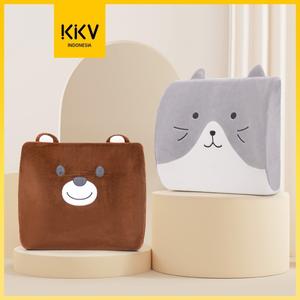 Jual KKV ALBA SOL Cushion Bantal Punggung Sandaran Kursi Kantor Memory Foam - Brown Bear - Kab ...