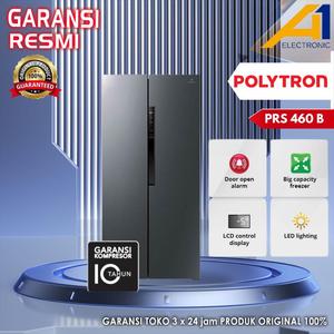 Jual Kulkas POLYTRON PRS460B / PRS 460 B / PRS 460B , Side By Side 450 ...