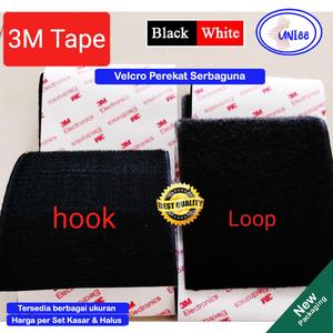 Jual Double Tape 3m Super Kuat Velkro Tape 3M Serbaguna Fastener Nylon ...