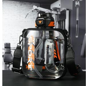 Jual TKK 1022 botol minum Jumbo 2 Liter Tali Panjang 2 In 1 Tumbler Minum T - Putih - 1 Liter ...