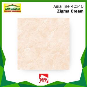 Jual Keramik Asia Tile Zigma Cream 40x40 Keramik Lantai - Kota ...
