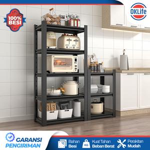 Jual Rak Besi Dapur Rak Penyimpanan Barang Rak Multifungsi Besi Anti ...