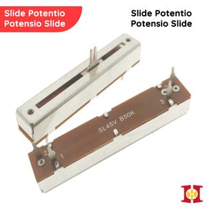 Jual Potensio Potentio Geser Slide Potentiometer Potensiometer B50K ...