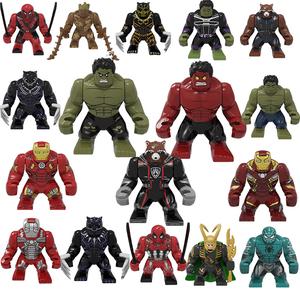 Jual Marvel Avengers superhero action figure blocks, Spider Man, Iron ...