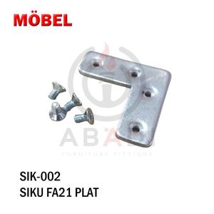 Jual Siku Frame Kecil 21 Plat Alumunium + Skrup Connector Sambungan ...