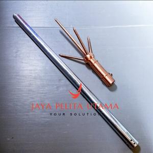 Jual Ready splitzen trisula 3/4" penangkal petir Tembaga plus tiang ...