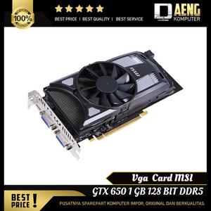Jual VGA Card Pc Merk MSI GTX 650 1 GB 128 Bit DDR5 - Kota Pekanbaru ...