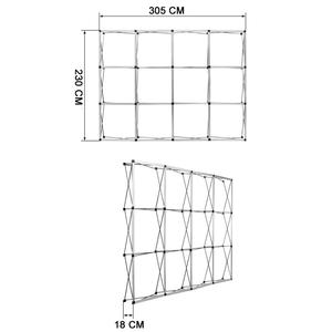 Jual (PK)BACKWALL BOOTH STAND RANGKA PORTABLE DISPLAY BANNER POSTER ...