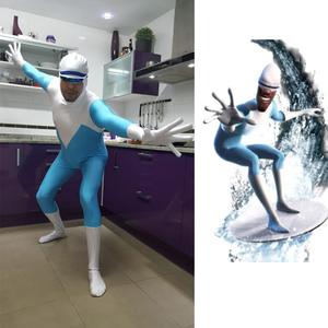 Jual The Incredibles 2 Frozone Superhero Costume cosplay Halloween ...