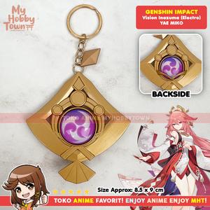 Jual Gantungan Kunci Vision Genshin Impact Inazuma Electro Yae Miko ...