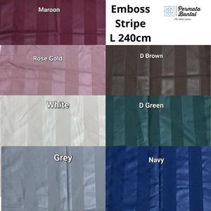 Jual Kain Katun Polymicro Motif Strip Emboss Panjang 1mtr Lebar 2,4mtr ...