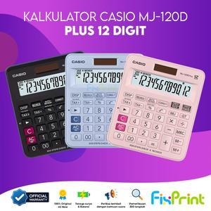 Promo Calculator Casio MJ 120D Plus 12 Digit Kalkulator Desktop Check ...