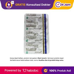 Jual Ciprofloxacin 500 mg 10 Tablet - Antibiotik - Halodoc - Kota Depok ...