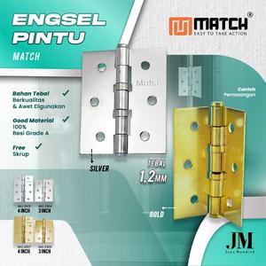 Promo Match Engsel Besi Pintu dan Jendela Tebal 1,2mm Tersedia Ukuran 3 ...